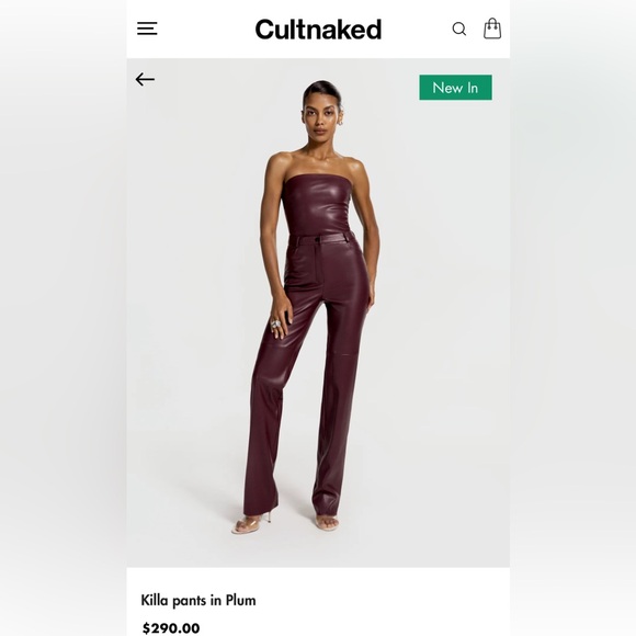 CULTNAKED | Pants & Jumpsuits | Cultnaked Killa Pants In Plum Nwt ...